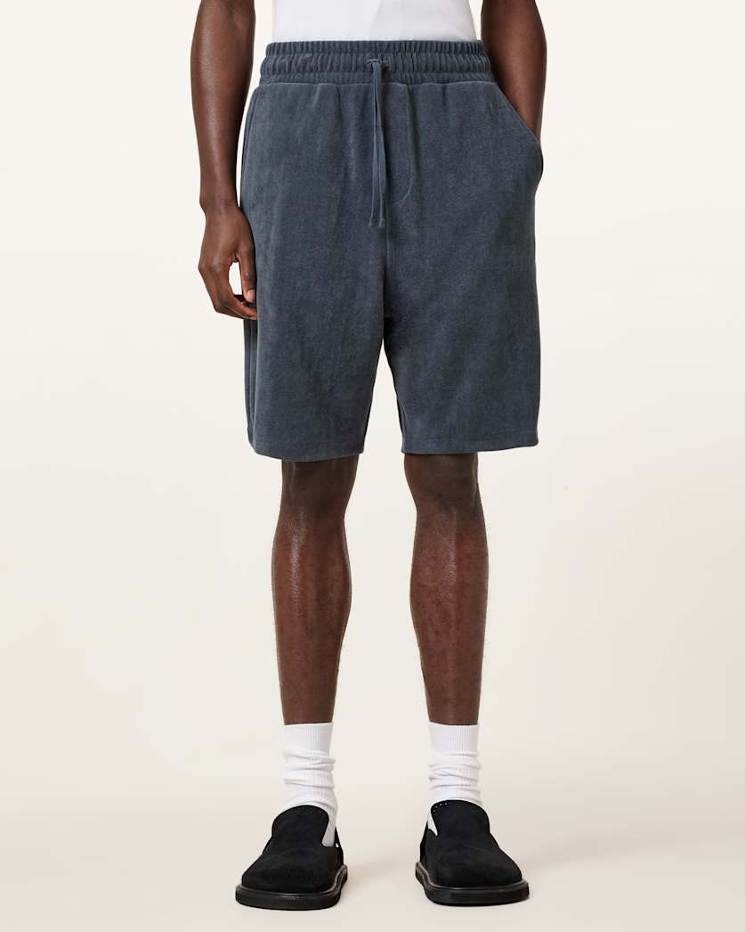 Felix Relaxed Fit Towel Shorts PITCHED BLUE | ALLSAINTS US